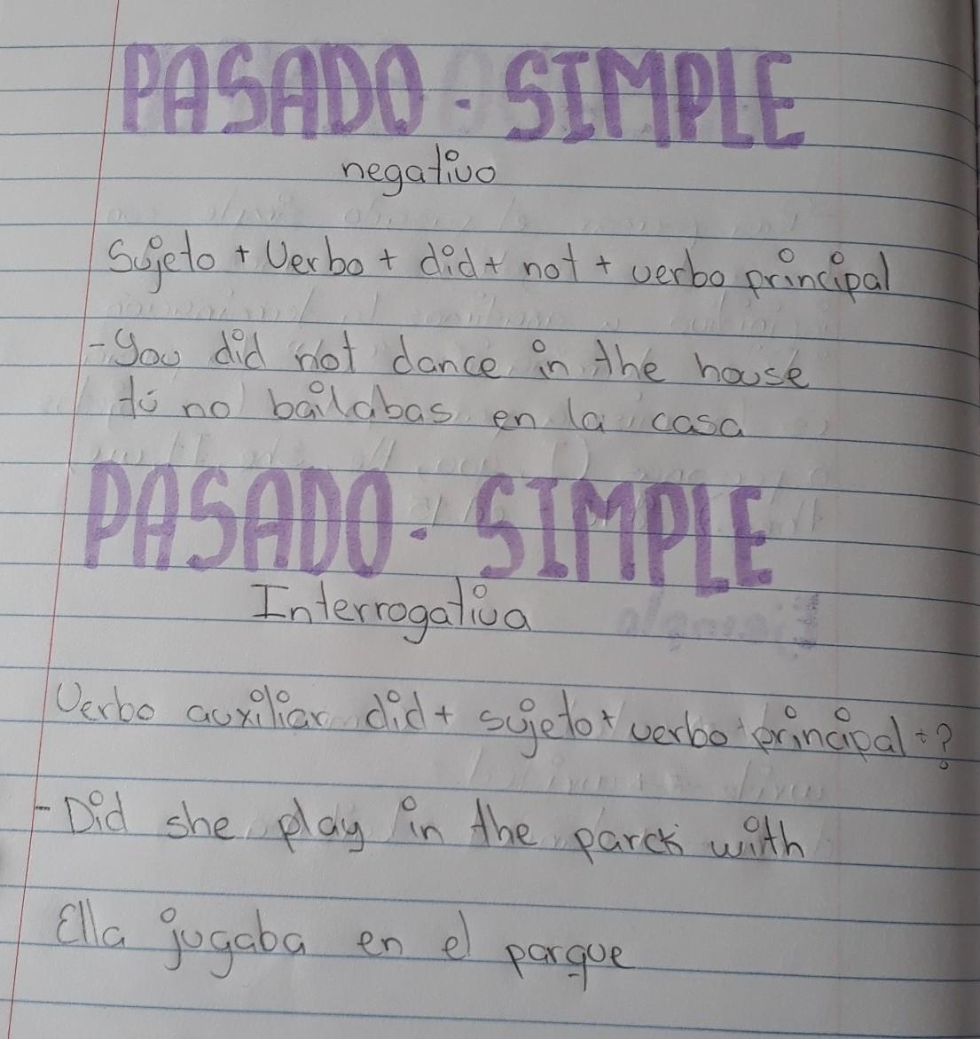 Oraciones En Pasado Simple ¡nuevas Y Originales 【2024】